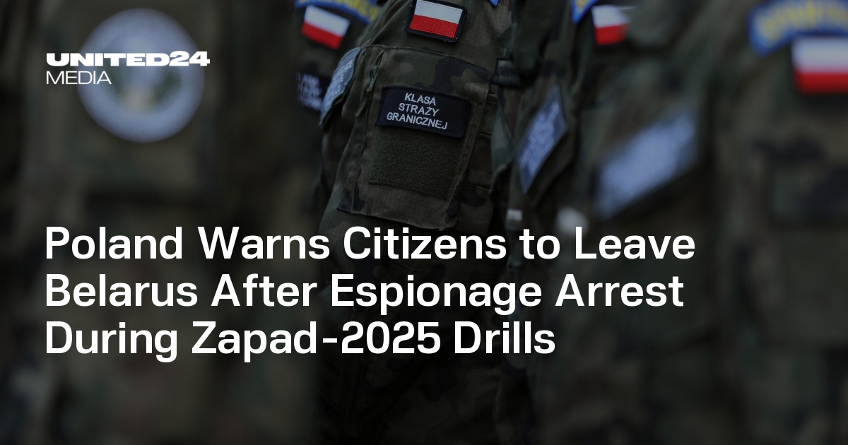 Poland Warns Citizens to Leave Belarus After Espionage Arrest During ...