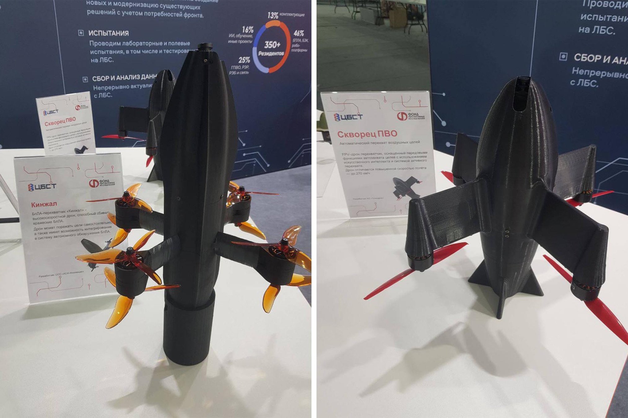 Russia Showcases New Interceptor Drones, Mirroring Designs Used in ...