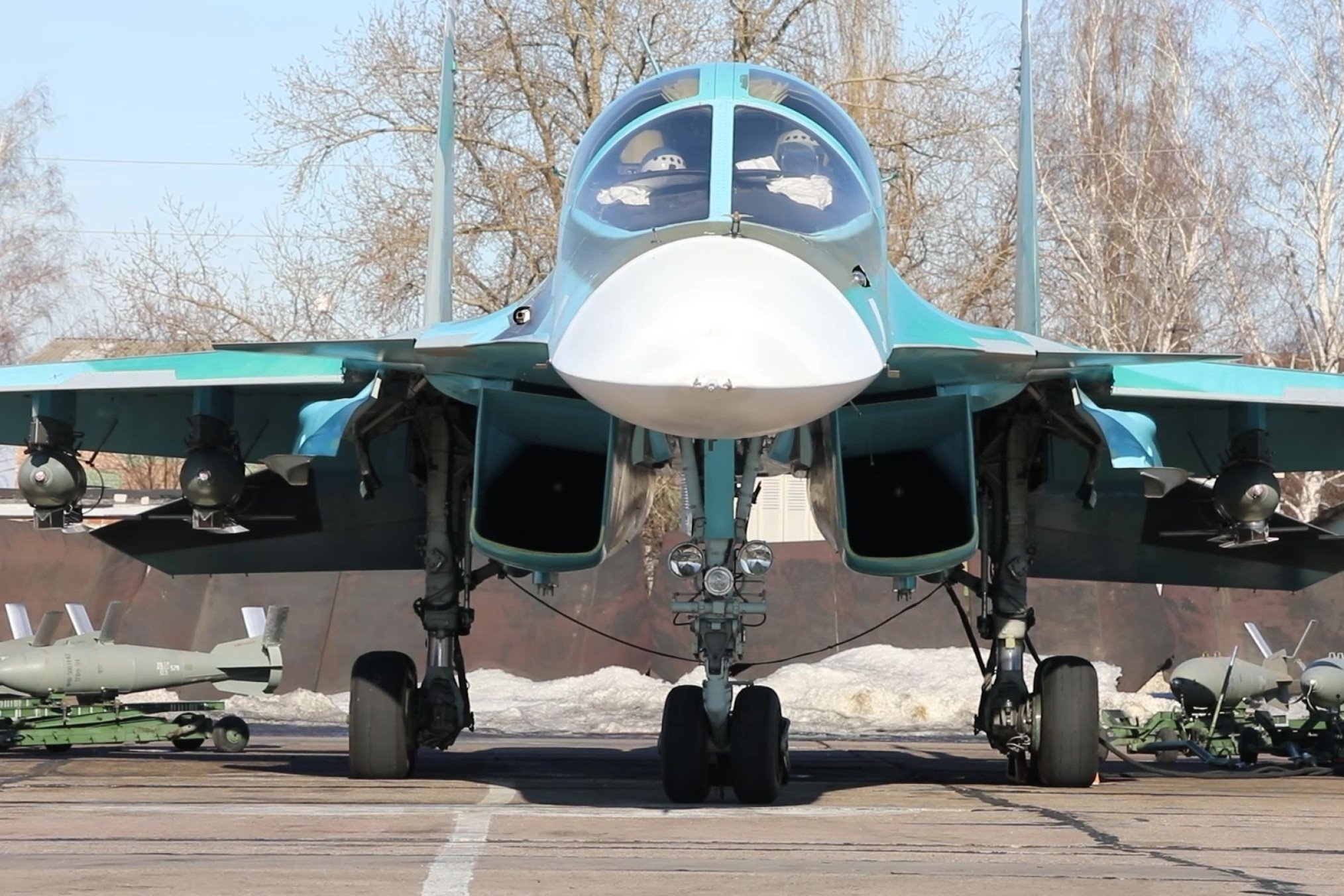 Su-34/Su-24 Crew Reportedly Killed After Ground Ejection System Failure ...