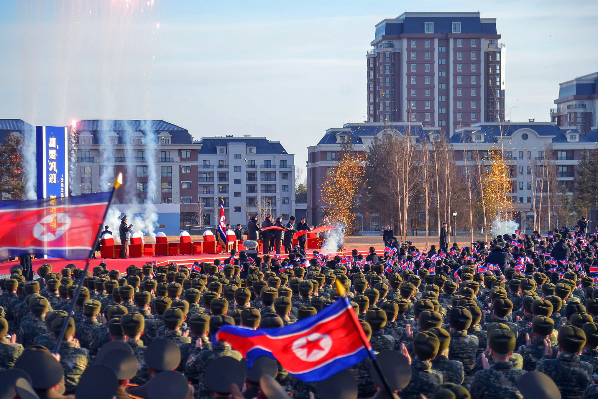 North Korea Unveils New Pyongyang Housing for Families of Troops Killed ...