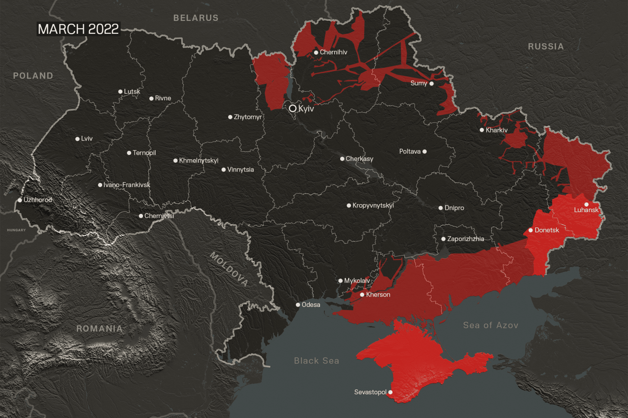 Three Years of Russia's Full-Scale War Against Ukraine, in Maps ...