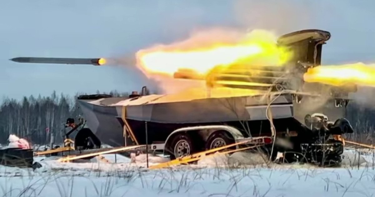 Ukrainian Sea Drone Armed With RPV-16 Launchers Fires Guided Missile at ...