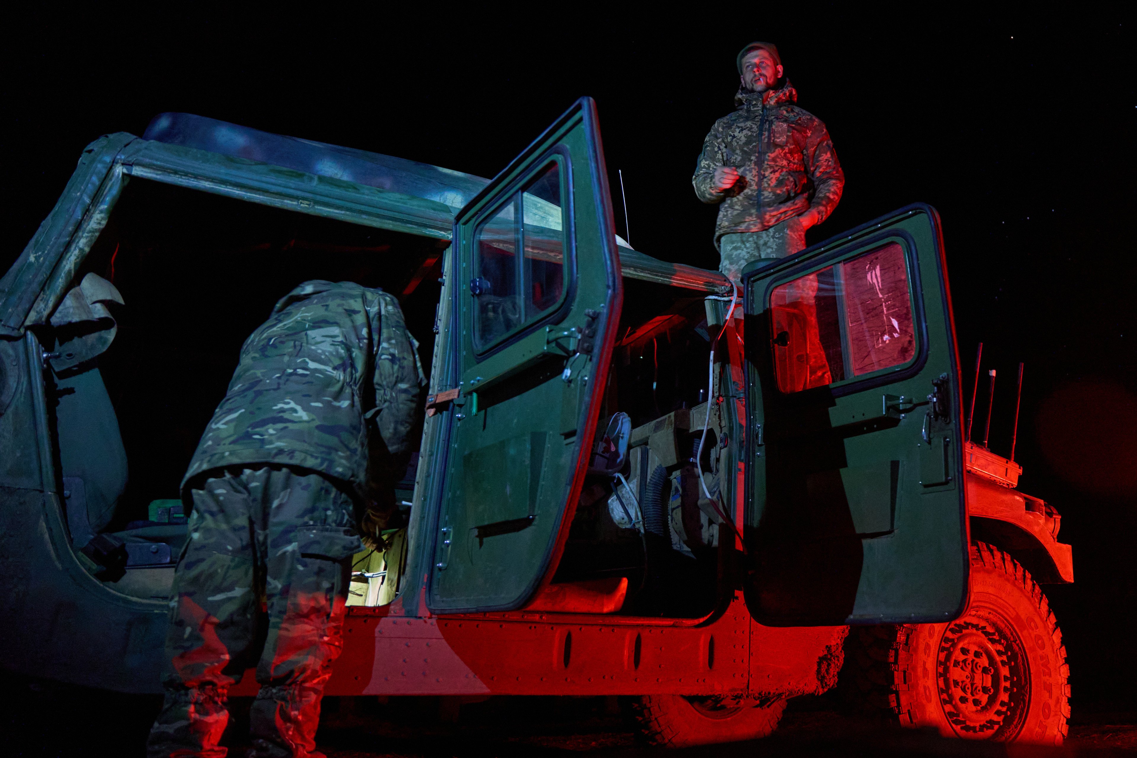 Vampire Drone Deployment: Ukrainian Soldiers Tackle Nighttime Battles ...